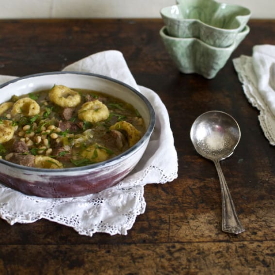 Lamb and White Bean Chili with Masa Dumplings Recipe - Turntable Kitchen