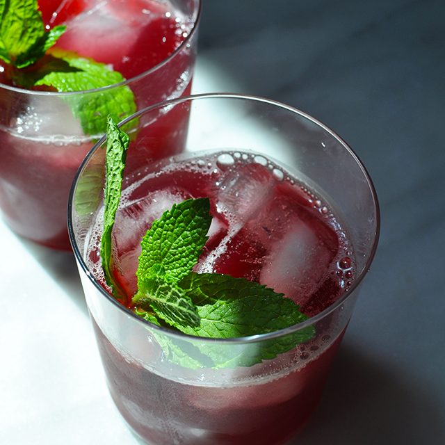 Iced Rhubarb-Hibiscus Tea - Turntable Kitchen